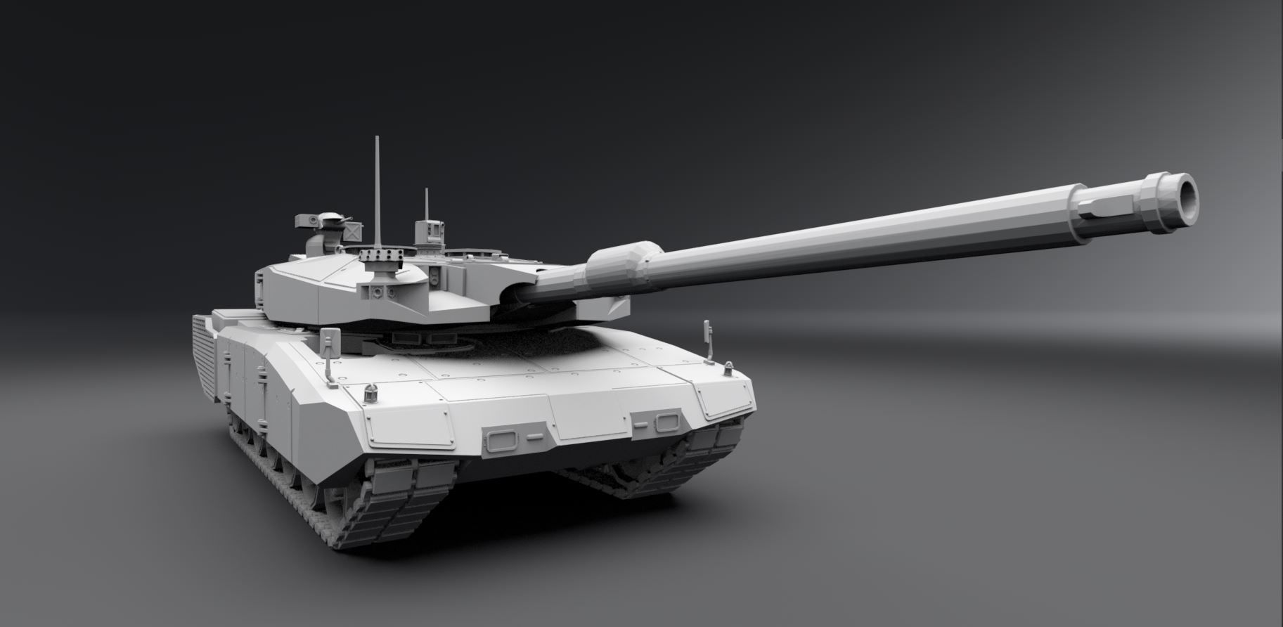 Leopard 2 MBT Revolution Scale model 3D model 3D printable | CGTrader