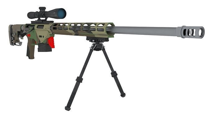 3D model Auger Precision Rifle VR / AR / low-poly | CGTrader