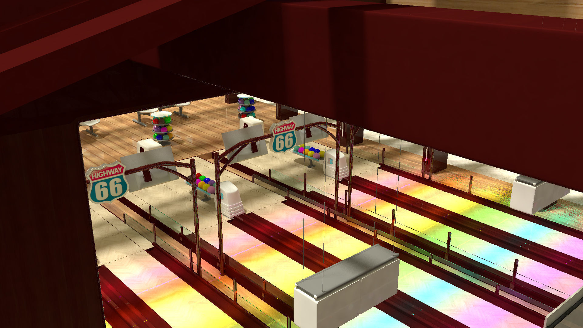 Bowling alley 3D model | CGTrader