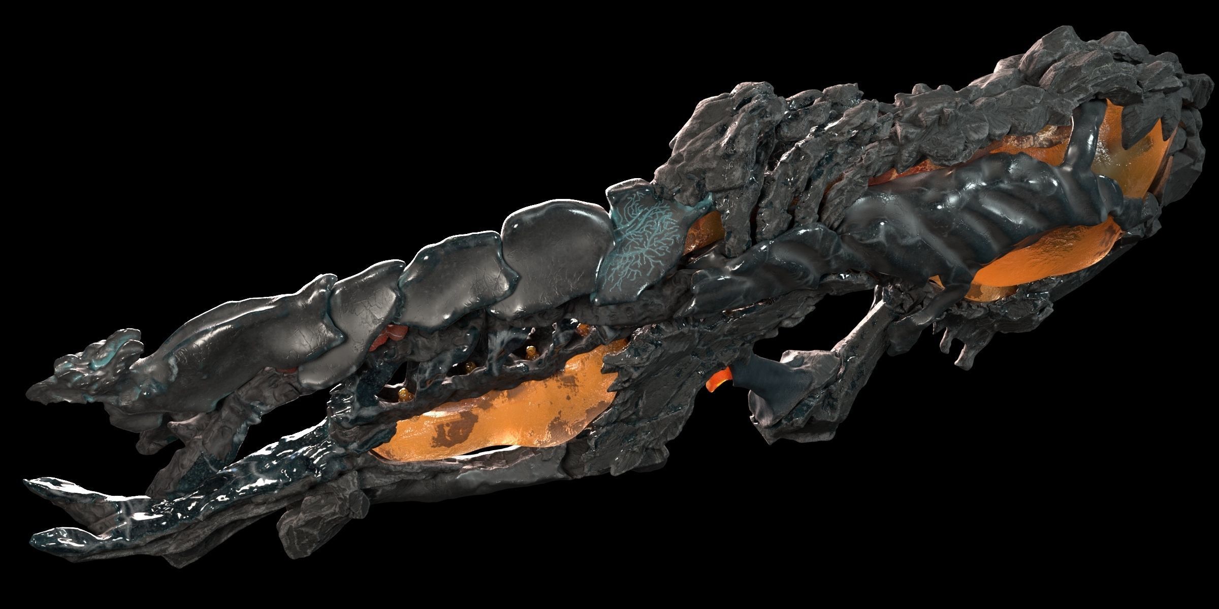 Alien weapons high poly 3D model | CGTrader