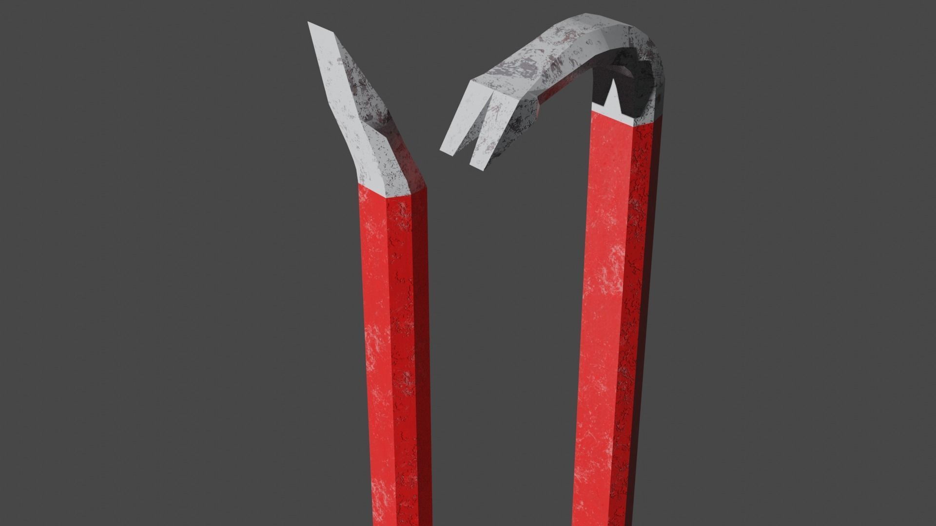 3D model PBR Low-poly Crowbar 3D Model pair VR / AR / low-poly | CGTrader