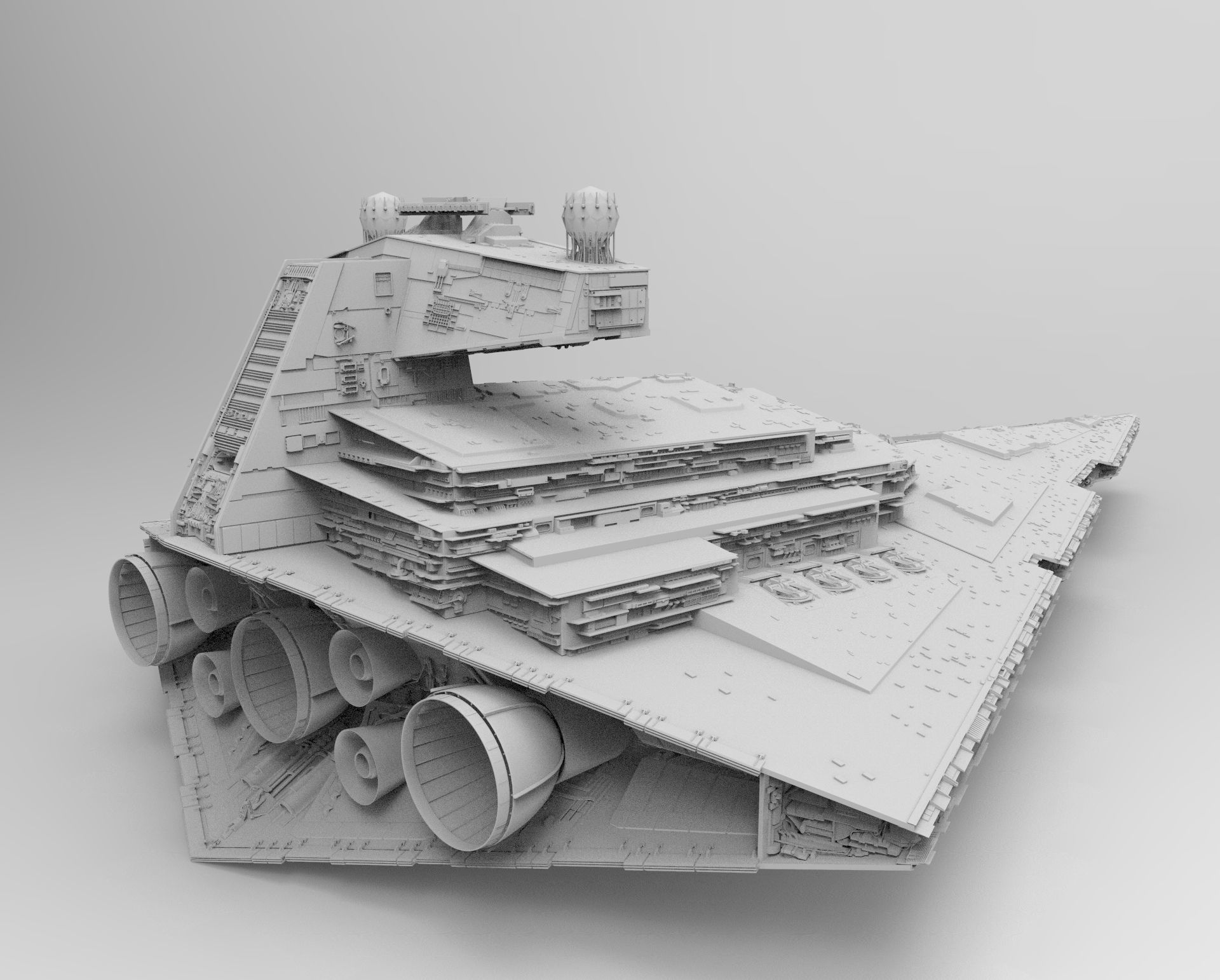 Star Destroyer MODEL 3D model | CGTrader