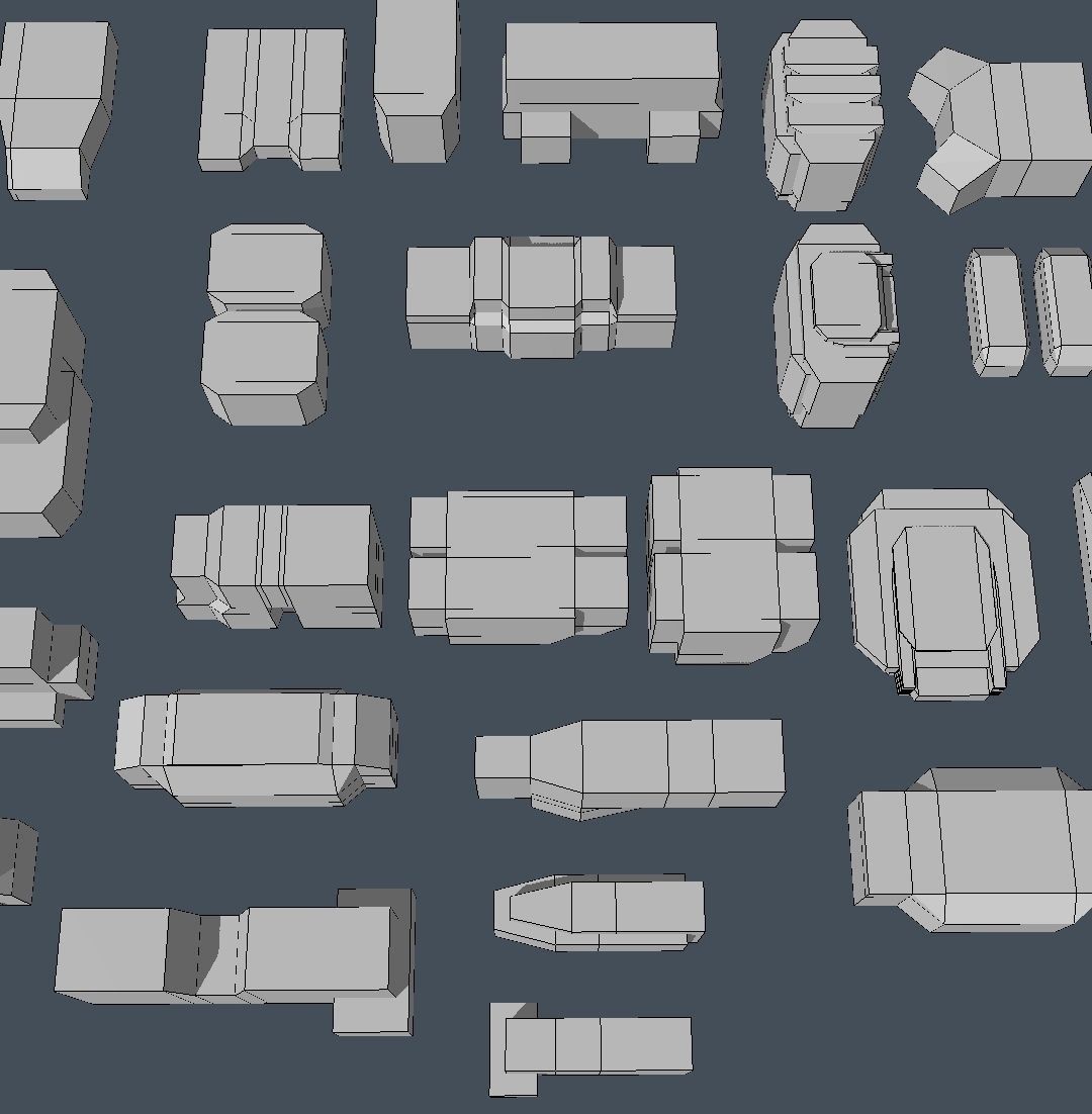 basic shapes set 06 3D model | CGTrader