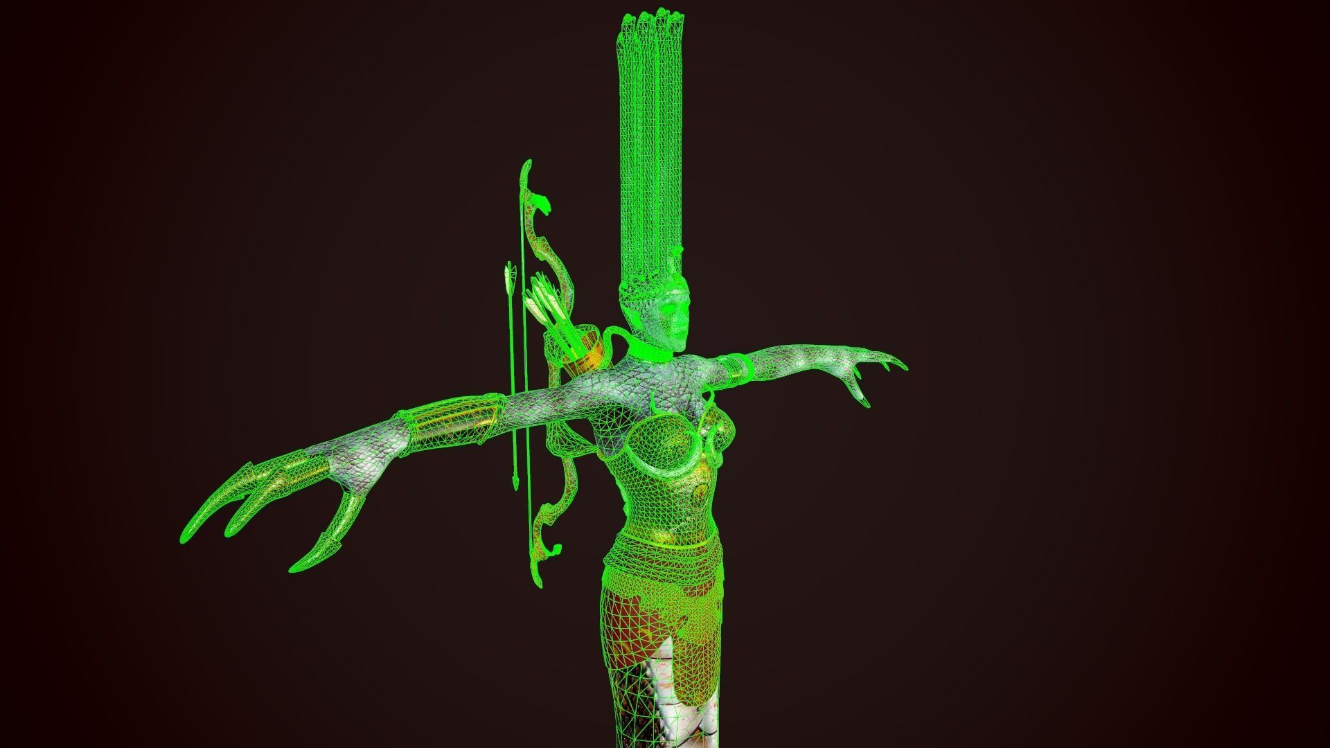 3D model Medusa archer VR / AR / low-poly | CGTrader