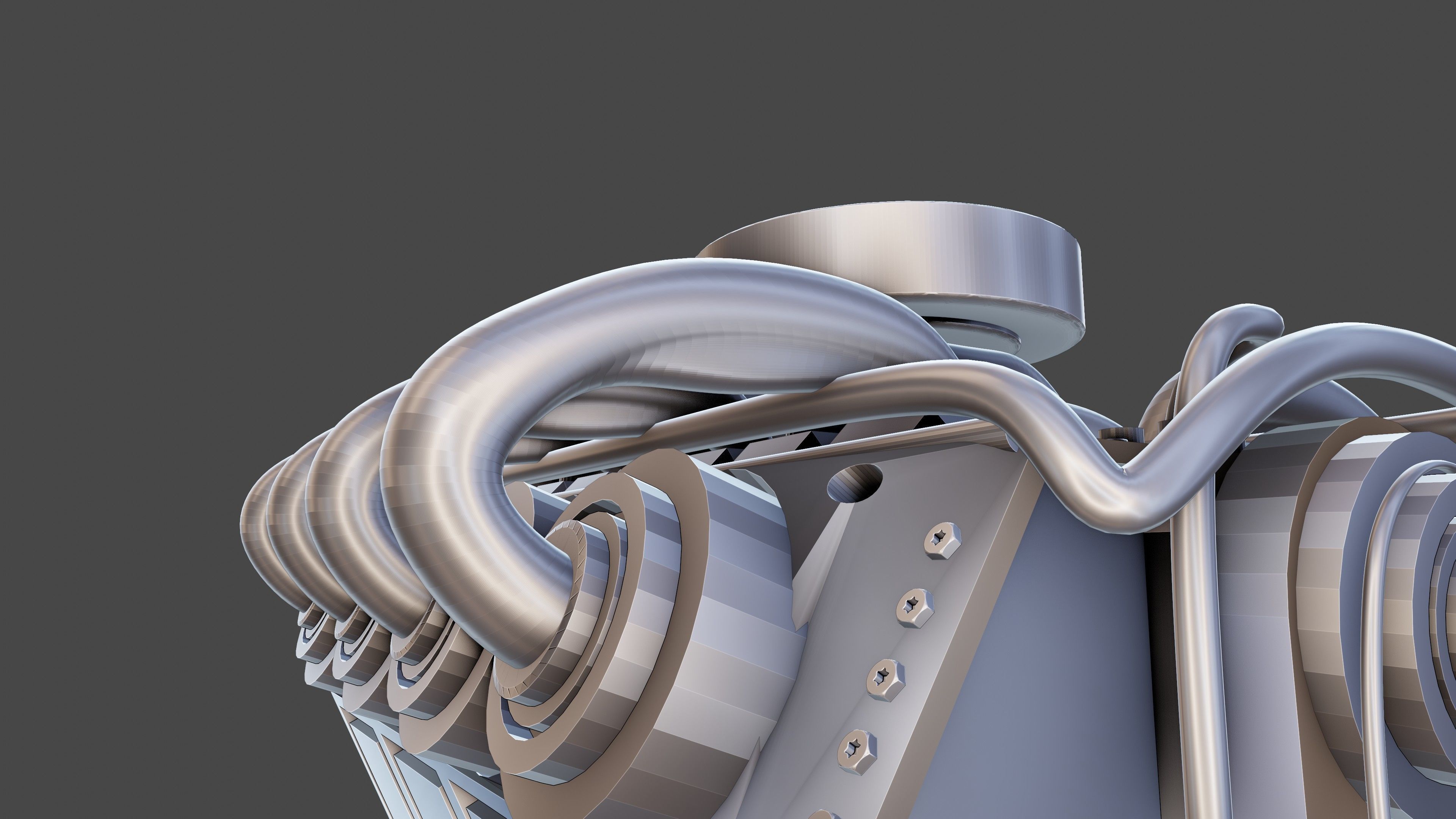 3D model Low poly V8 engine VR / AR / low-poly | CGTrader