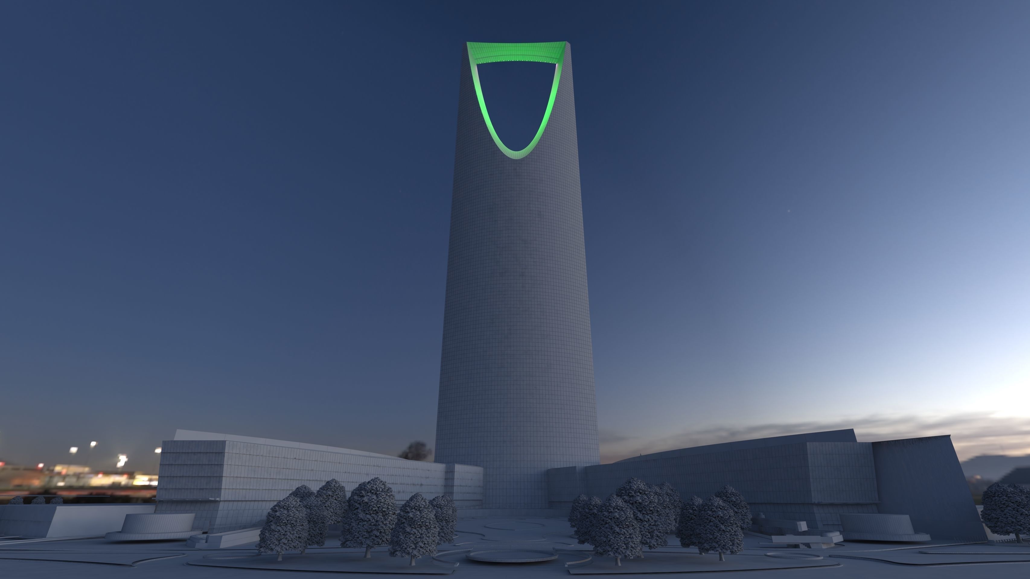 Kingdom Tower Saudi Arabia 3D model | CGTrader
