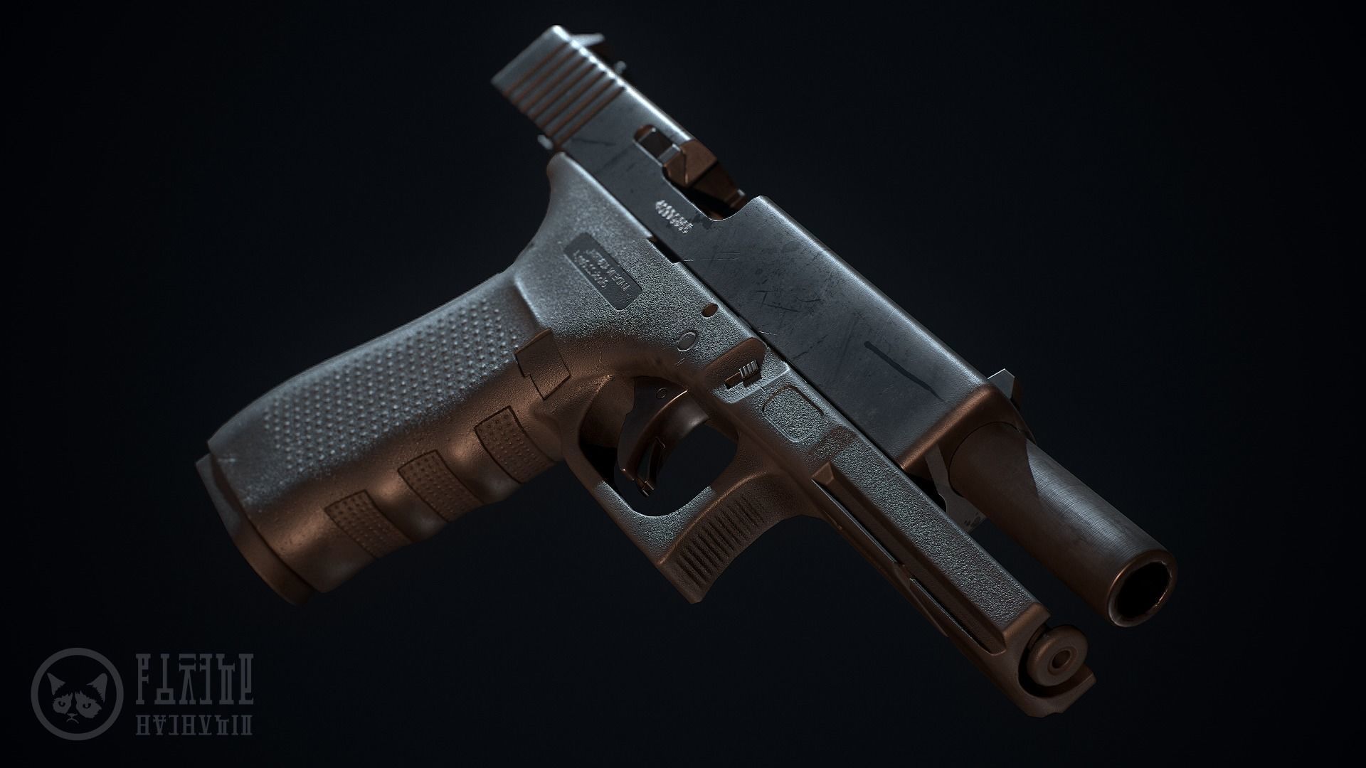 3D model Glock 22-4 handgun VR / AR / low-poly | CGTrader