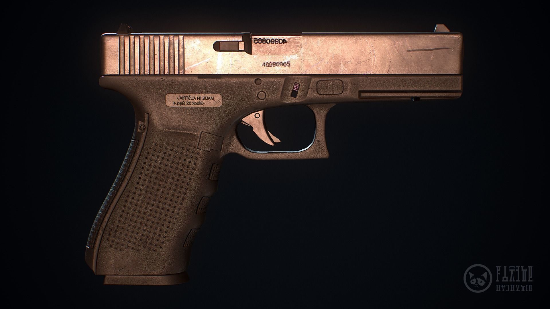 3D model Glock 22-4 handgun VR / AR / low-poly | CGTrader