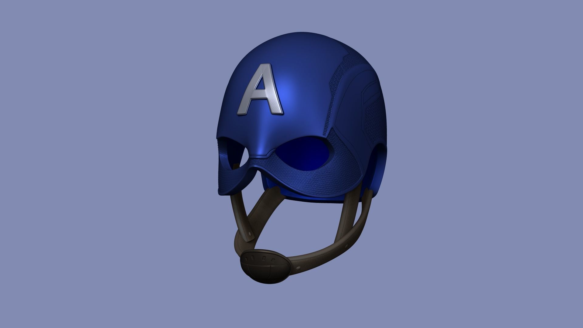 Captain America Helmet - Character Design - 3D asset 1