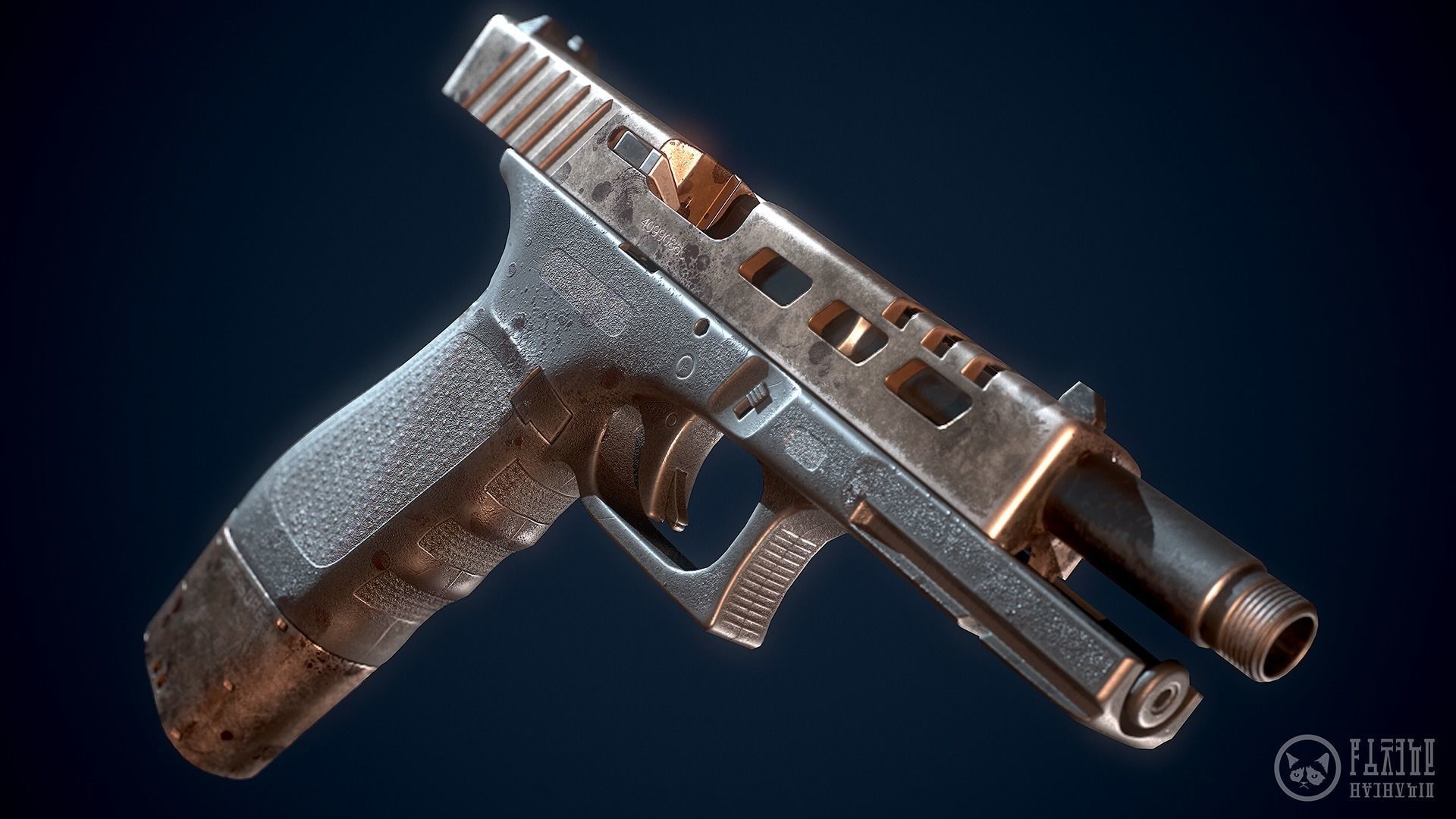 3D model Custom glock handgun VR / AR / low-poly | CGTrader