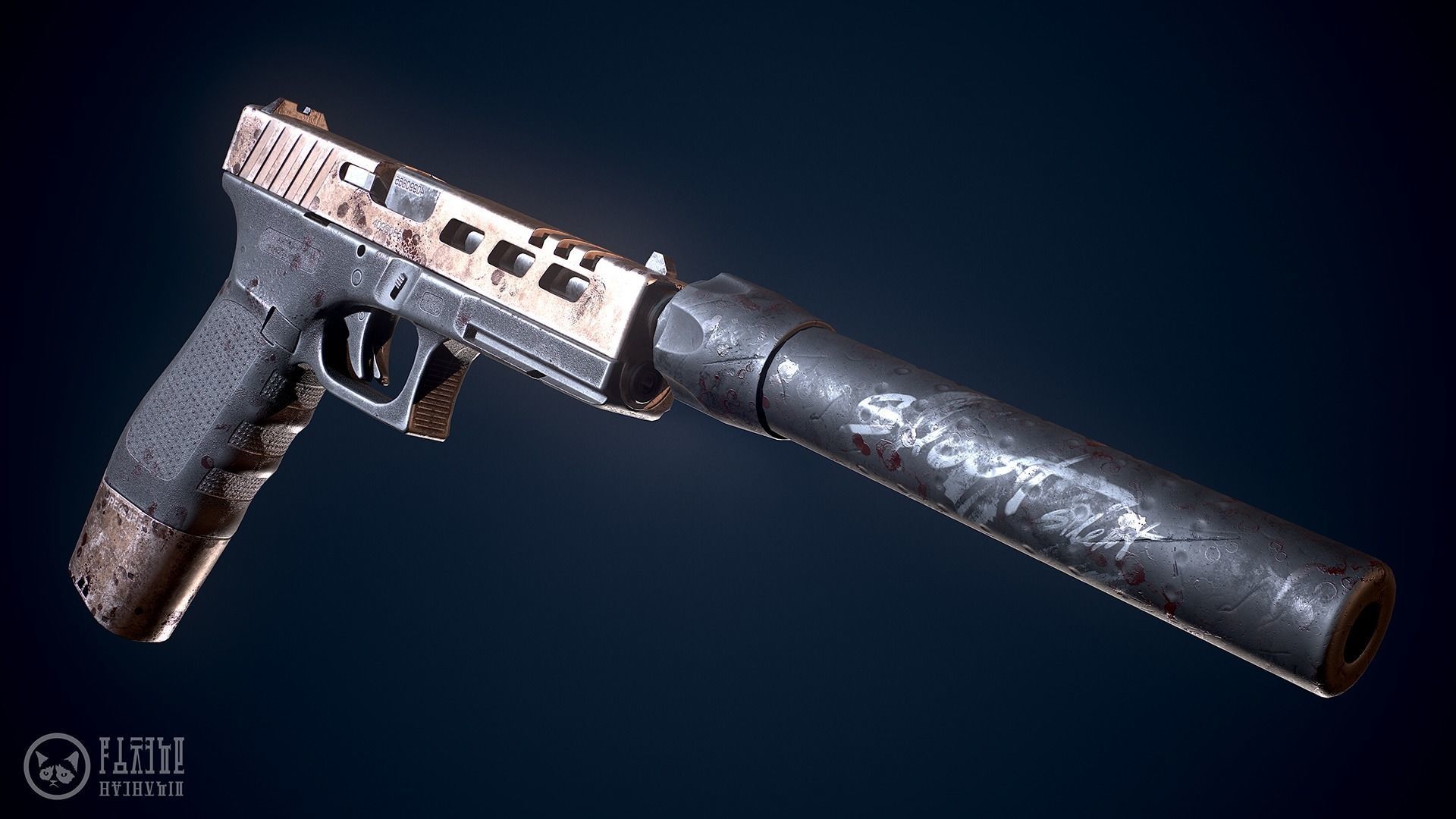 3D model Custom glock handgun VR / AR / low-poly | CGTrader