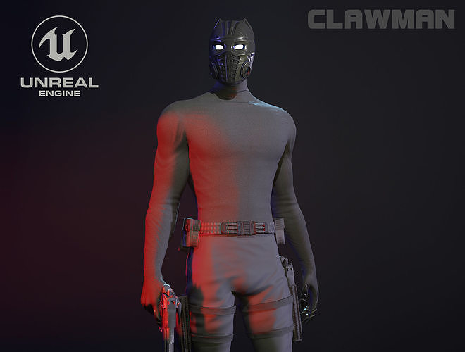 3D model Clawman VR / AR / low-poly rigged | CGTrader
