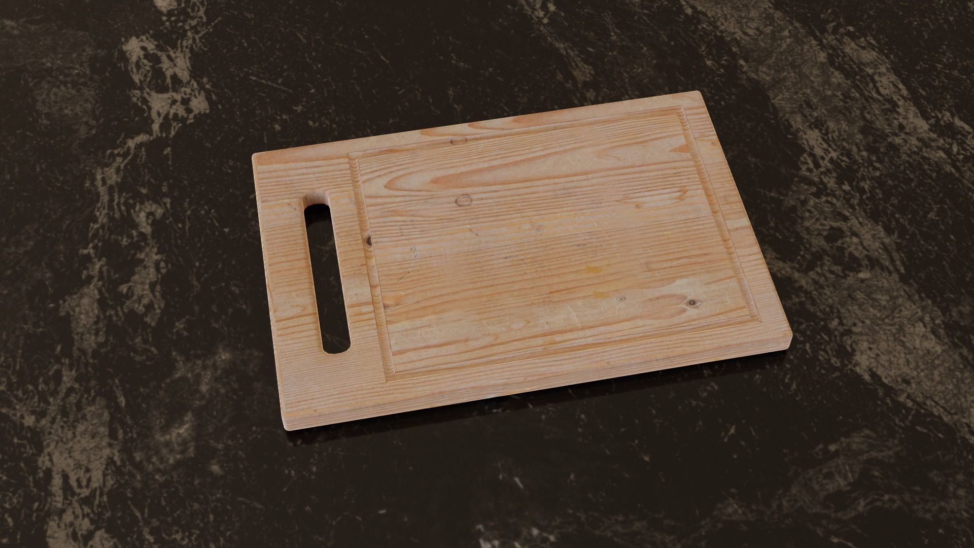 Simple chopping board free 3D model | CGTrader