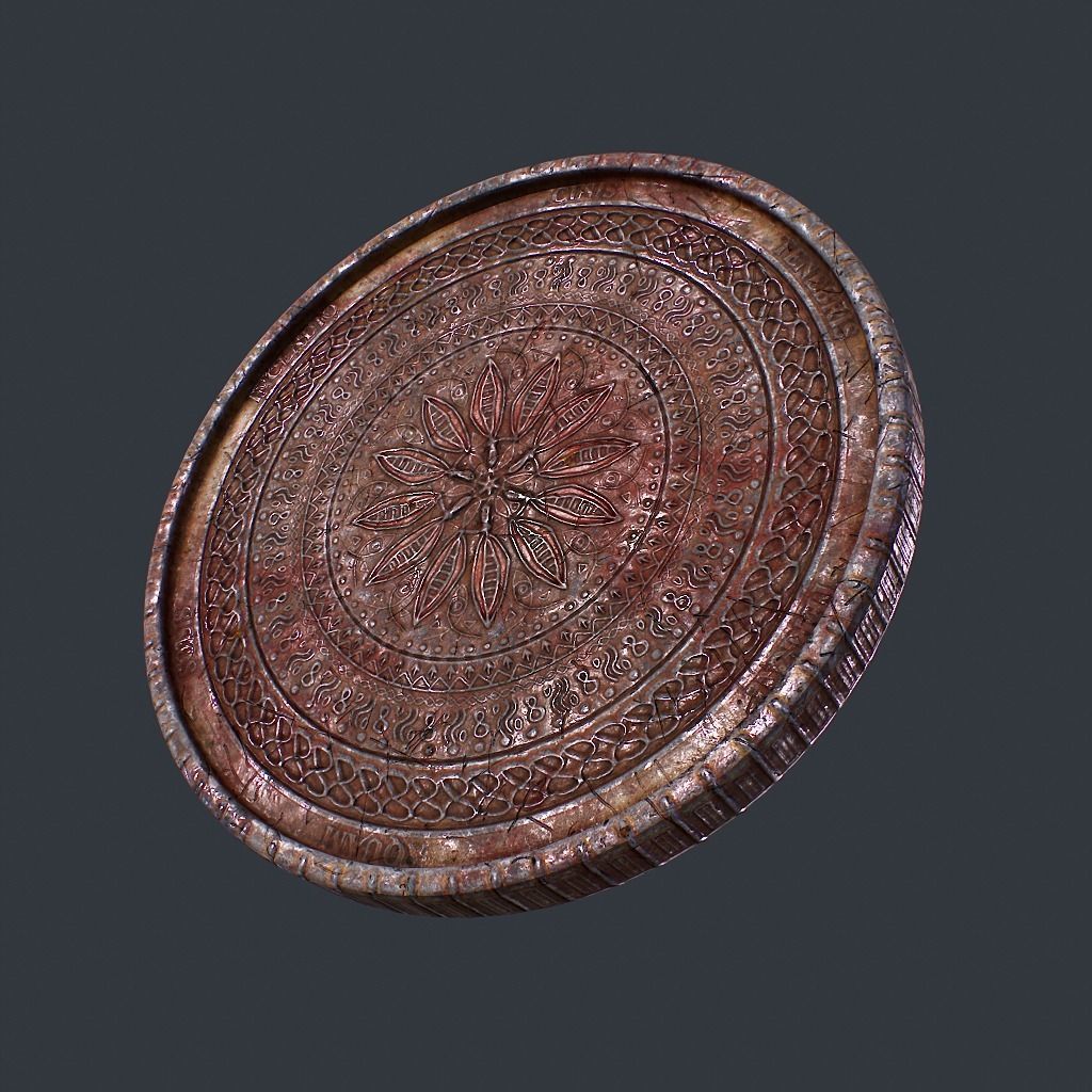3D model Old Medallion VR / AR / low-poly | CGTrader