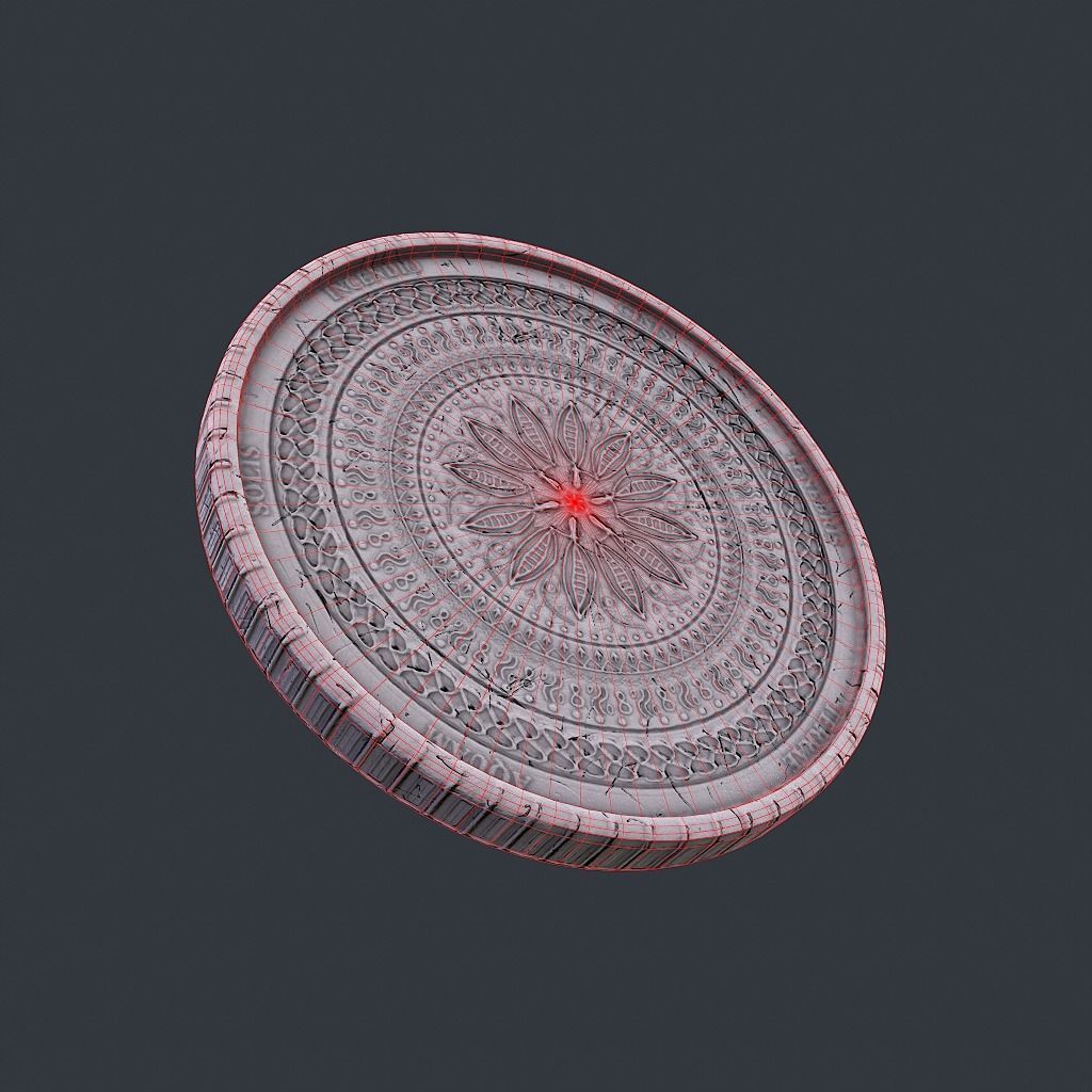 3D model Old Medallion VR / AR / low-poly | CGTrader