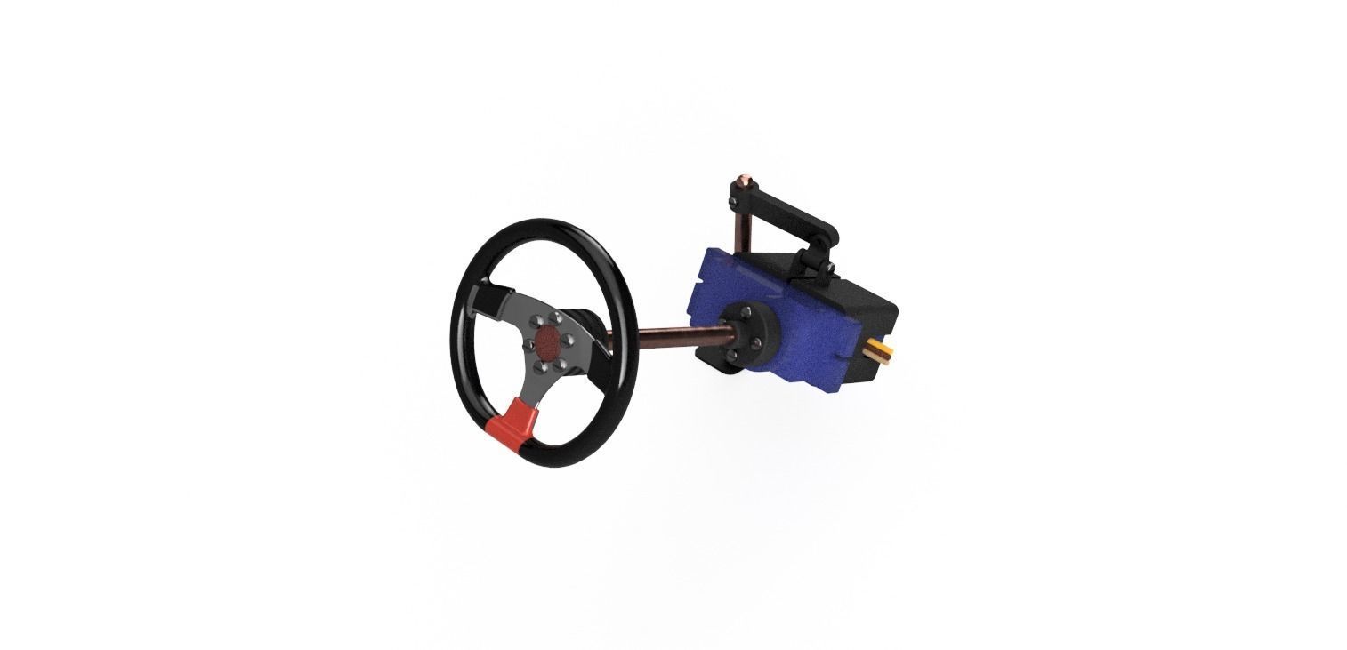 Steering Wheel Setup RC 1to10 3D model 3D printable | CGTrader