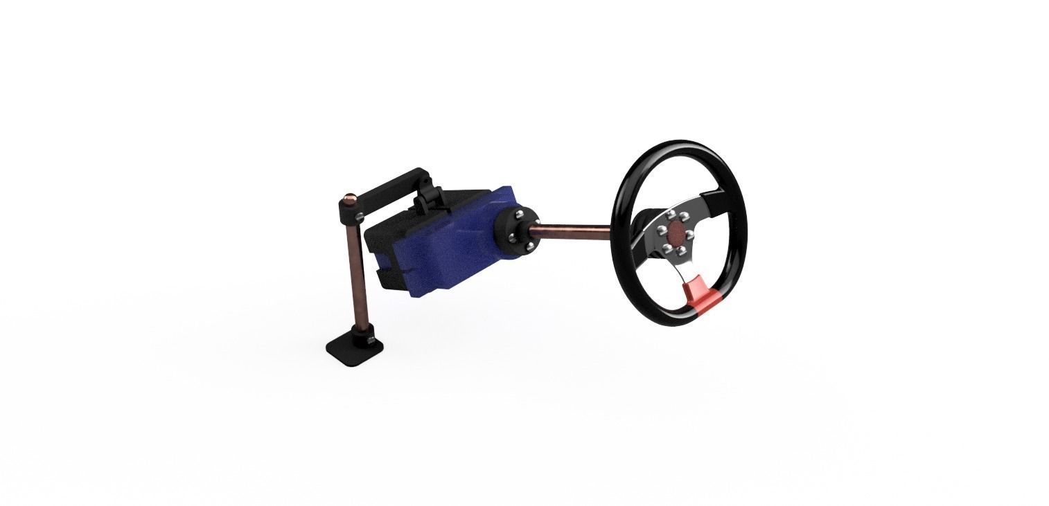 Steering Wheel Setup RC 1to10 3D model 3D printable | CGTrader