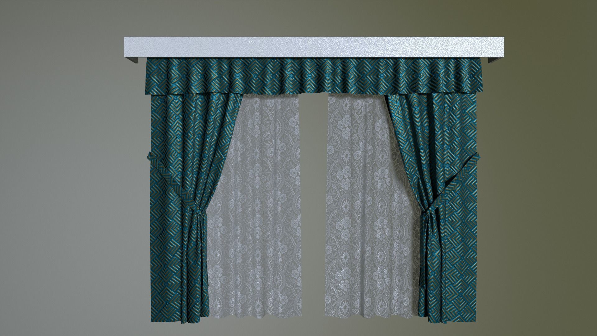 interior Curtain 3d model PBR | CGTrader