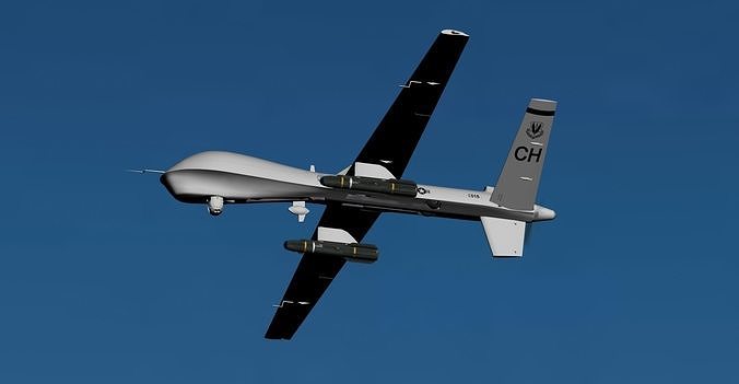 MQ-9 Reaper 3D model animated | CGTrader