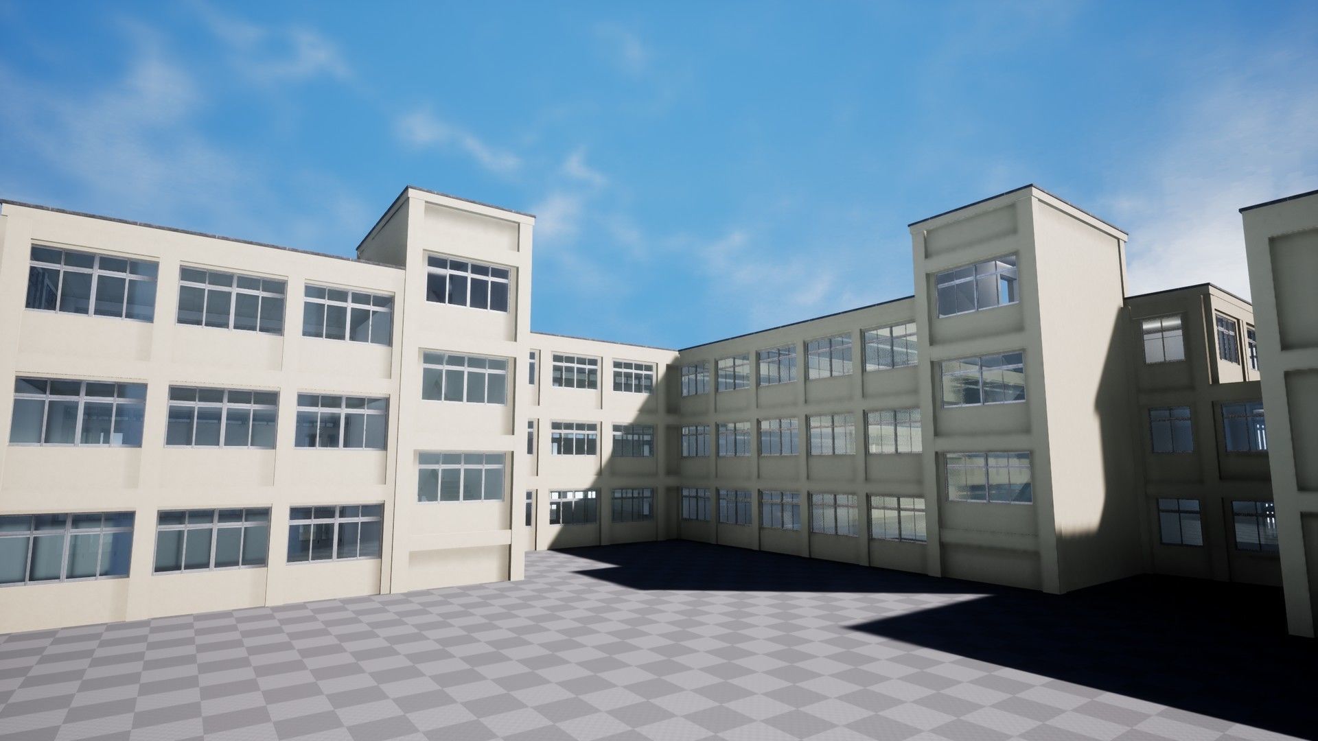3D model Modular Japanese School - 36 Assets Pack VR / AR / low-poly ...