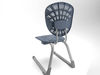 Furnware furniture Bodyfurn Sled Chair 3D model | CGTrader