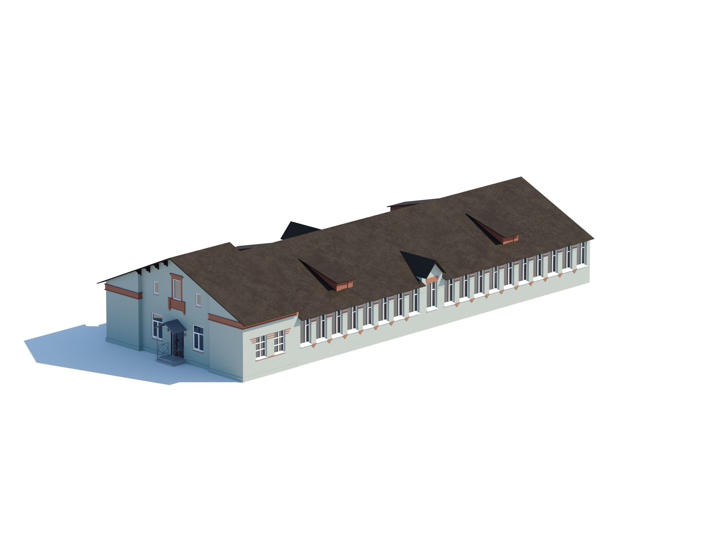 Shop building model 3D model | CGTrader
