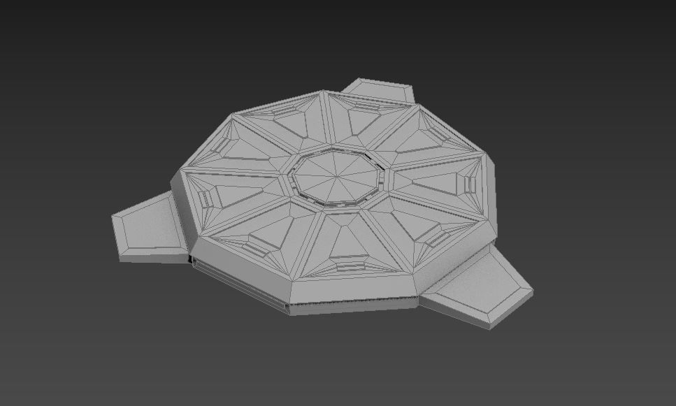 3D model Simple jump-pad and sci-fi portal device VR / AR / low-poly ...