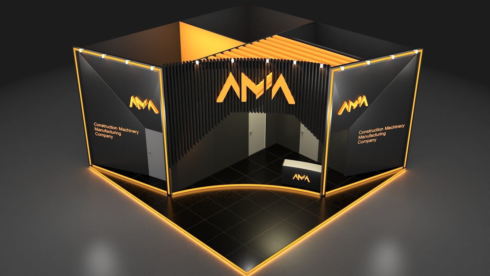 Exhibition Booth 3D model | CGTrader