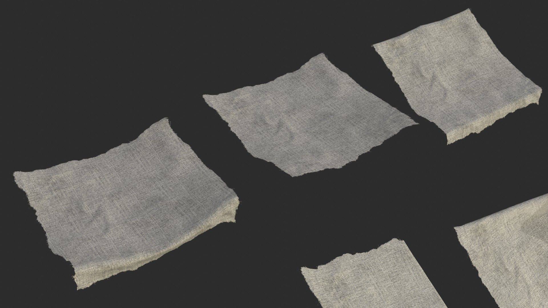 3D model Old Fabric Cloth Assets 03 VR / AR / low-poly | CGTrader