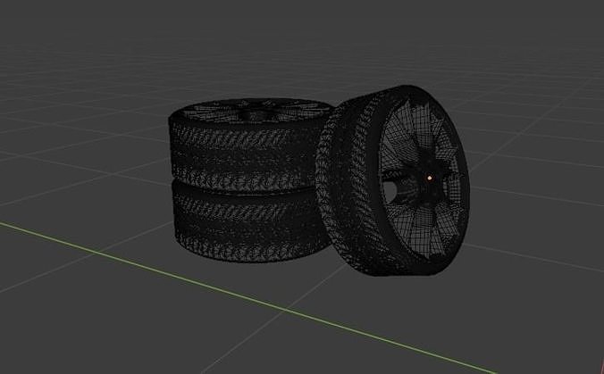 3D model Tire set VR / AR / low-poly | CGTrader