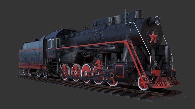 3D model Soviet locomotive class L VR / AR / low-poly | CGTrader