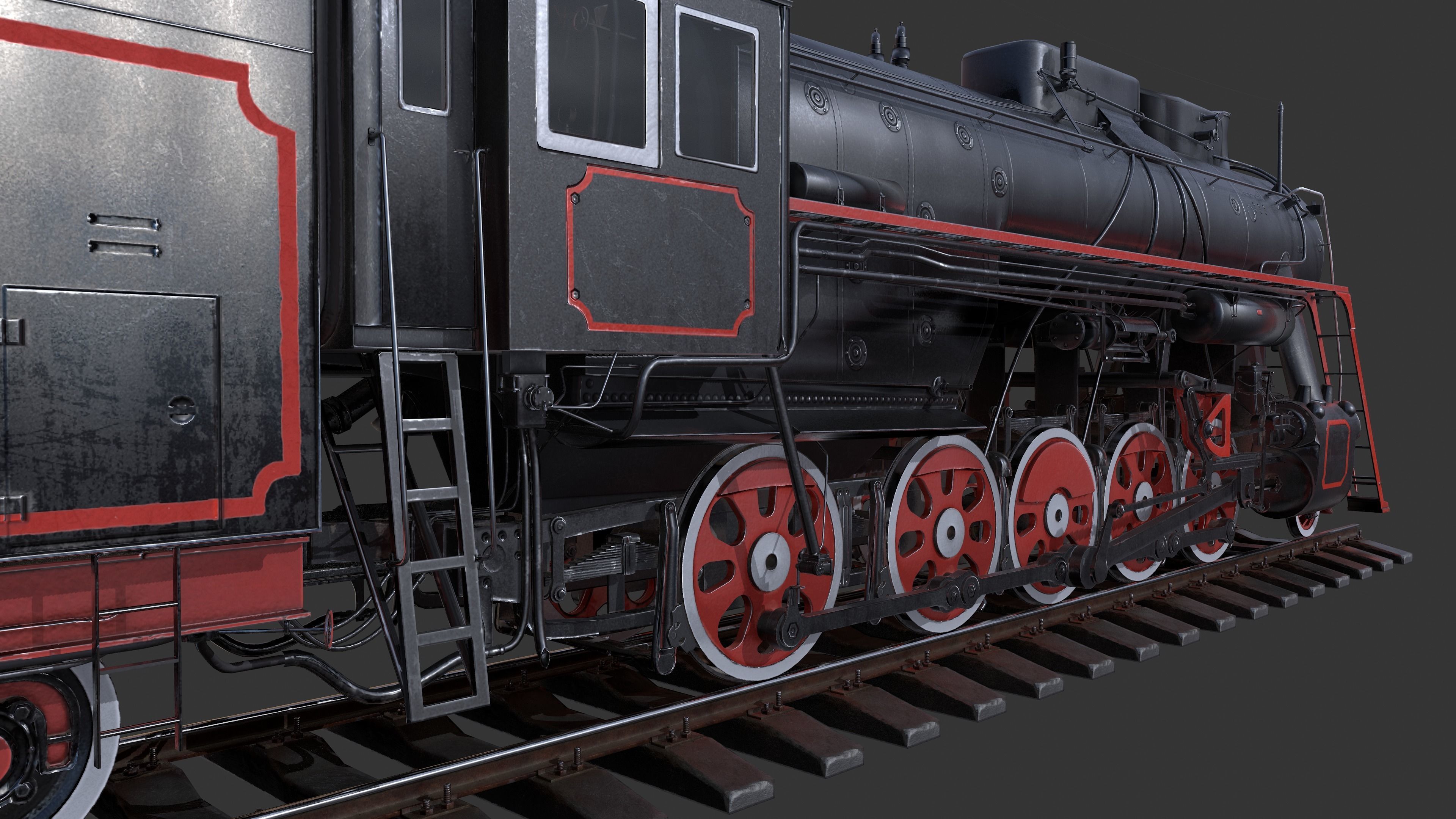3D model Soviet locomotive class L VR / AR / low-poly | CGTrader