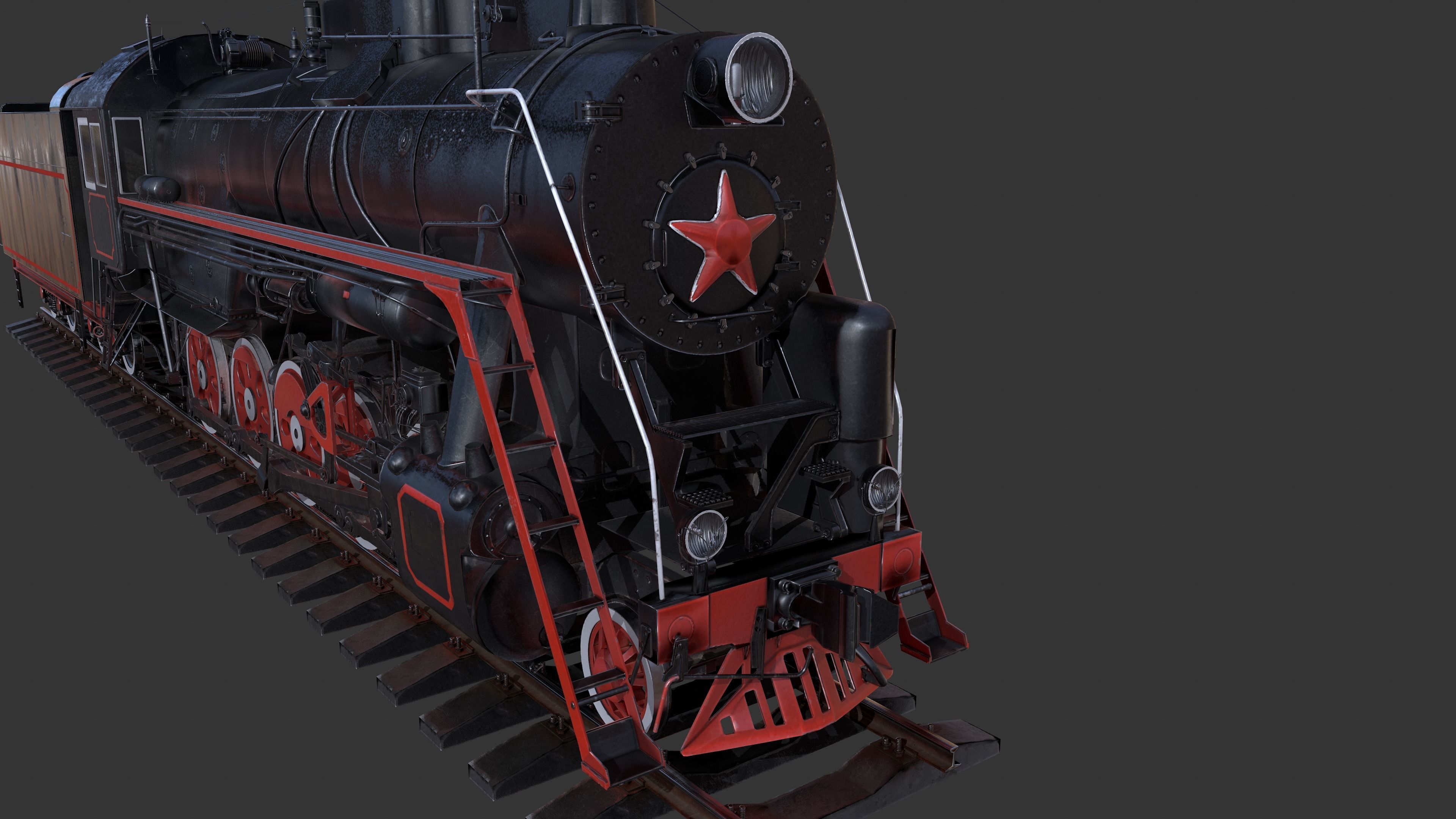 3D model Soviet locomotive class L VR / AR / low-poly | CGTrader