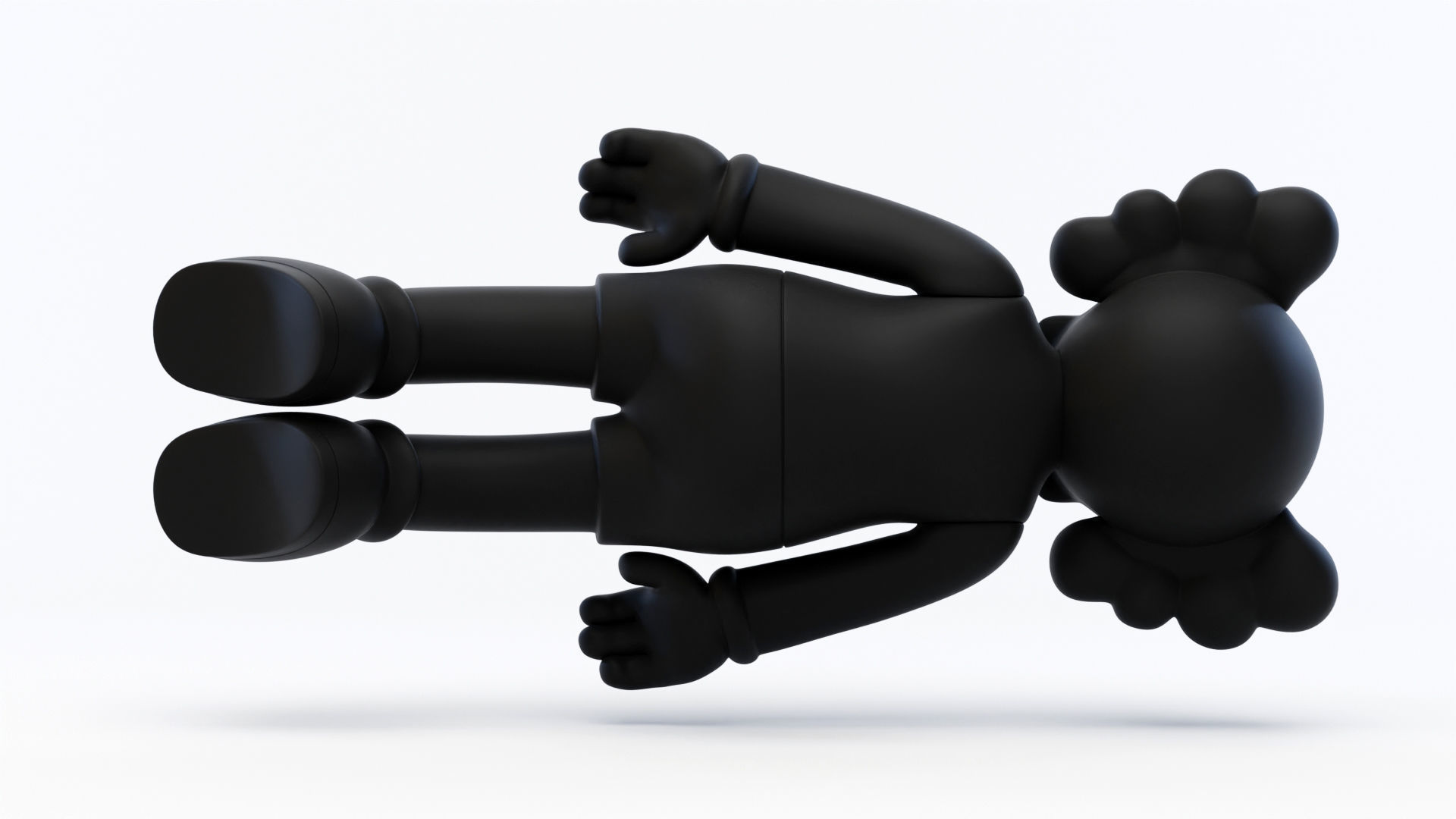 KAWS Face Down Companion 3D model | CGTrader