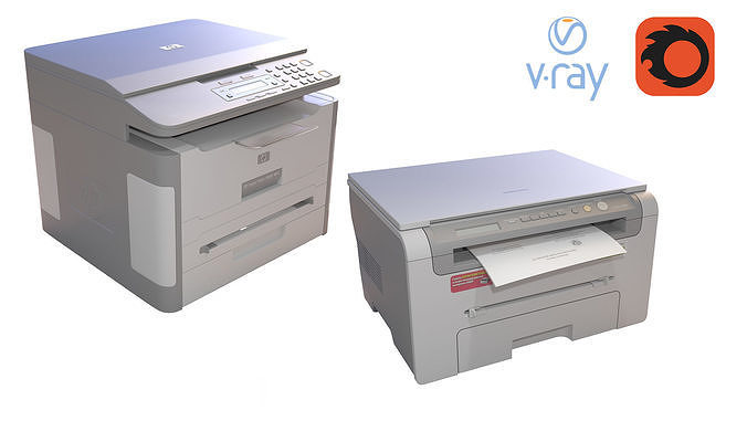 Two Printers 3D model | CGTrader