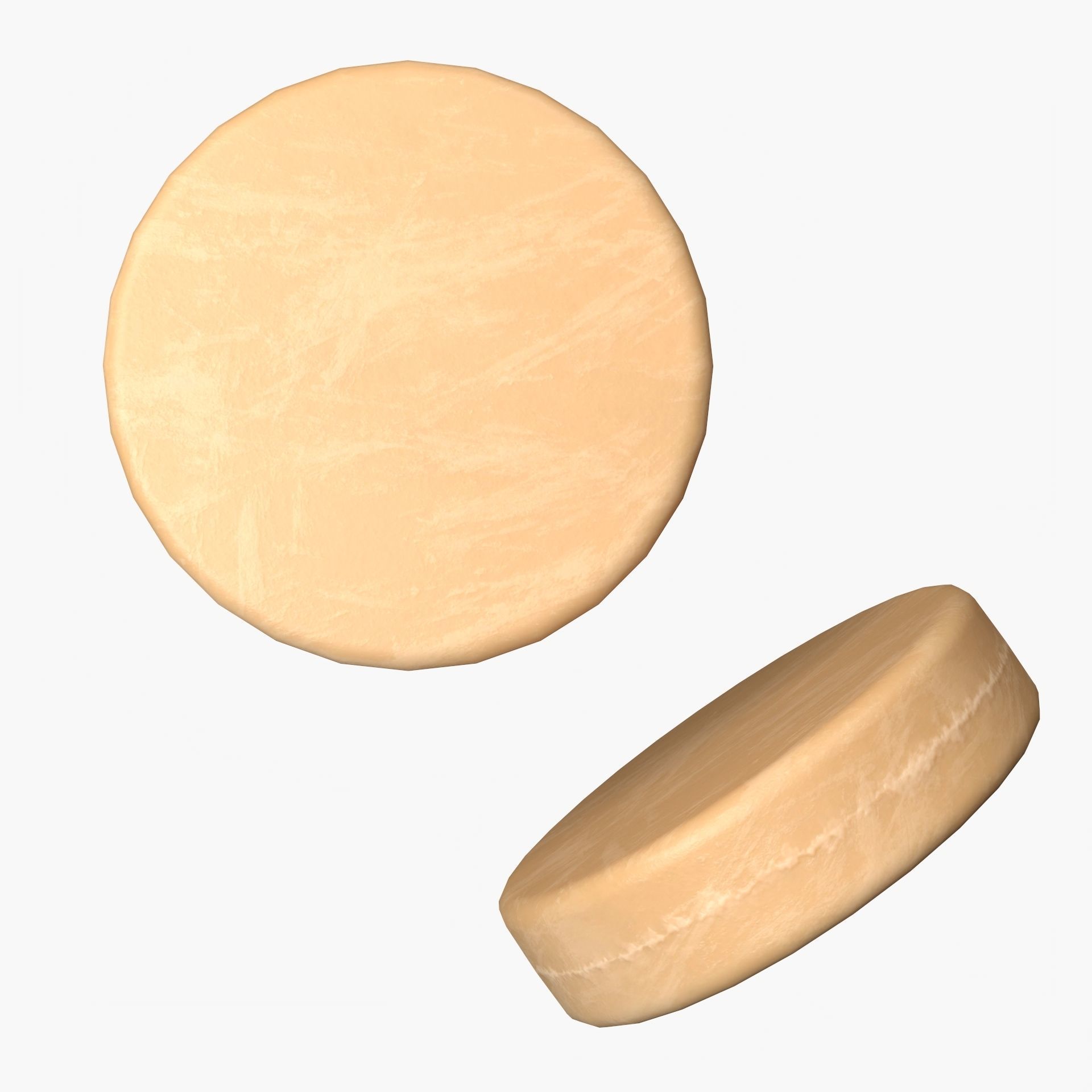 3D model Circular Soap with 2 set of PBR Textures VR / AR / low-poly ...