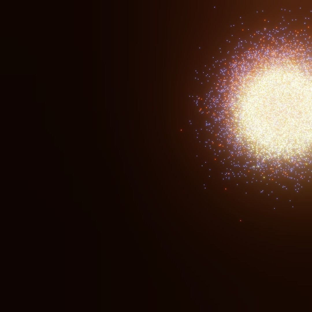 Stardust bright star 3D model animated | CGTrader