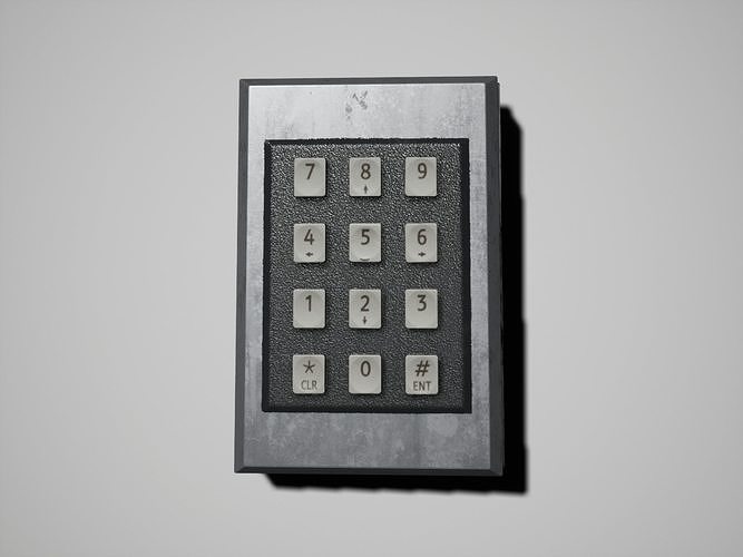 3D model Keypad VR / AR / low-poly | CGTrader