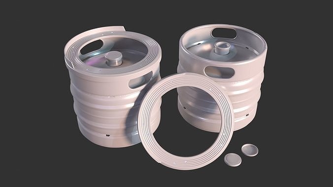 Small Beer Keg 3d Model -- High Poly 3D model free 3D model | CGTrader