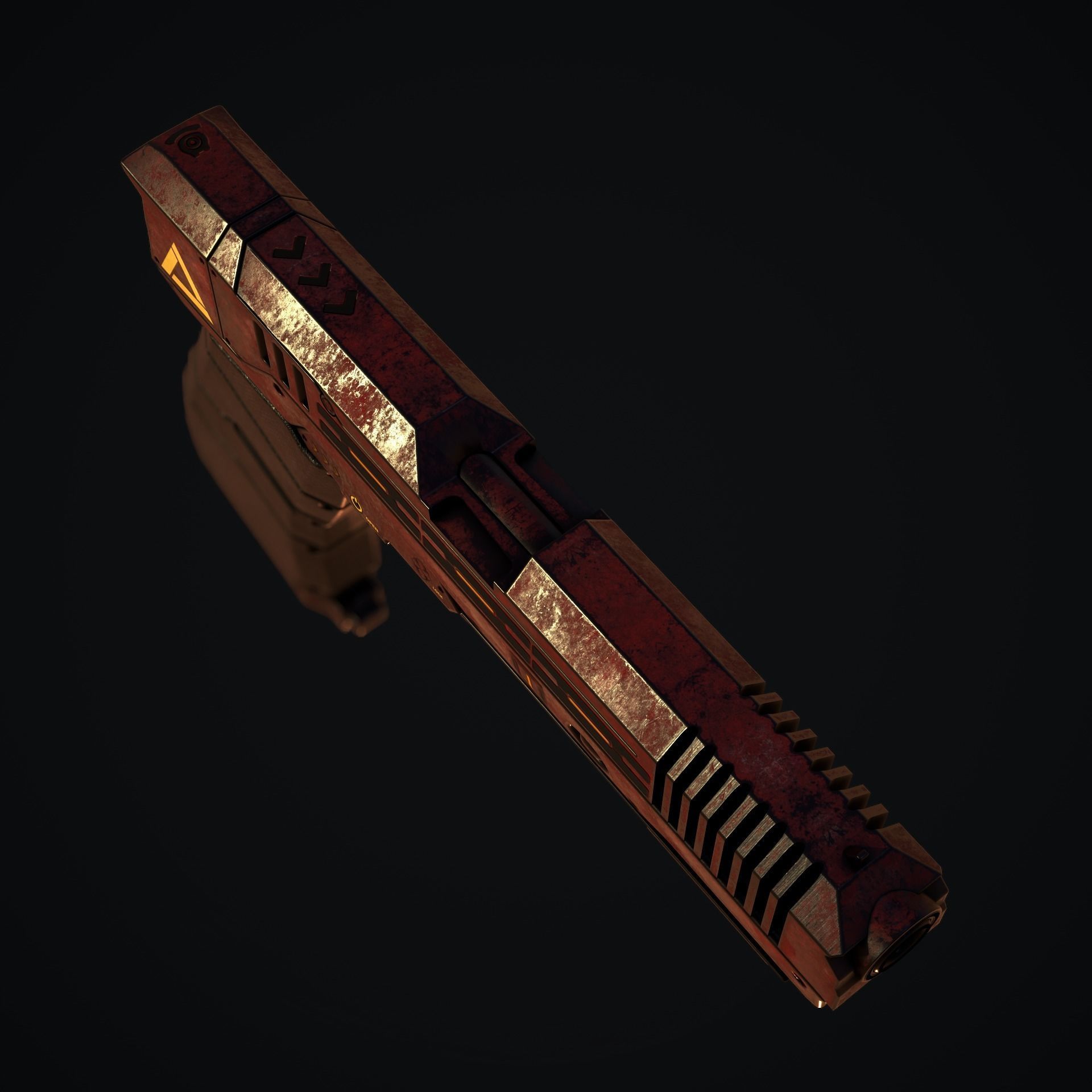 3D model Hard Ops Gun Red Devil VR / AR / low-poly | CGTrader