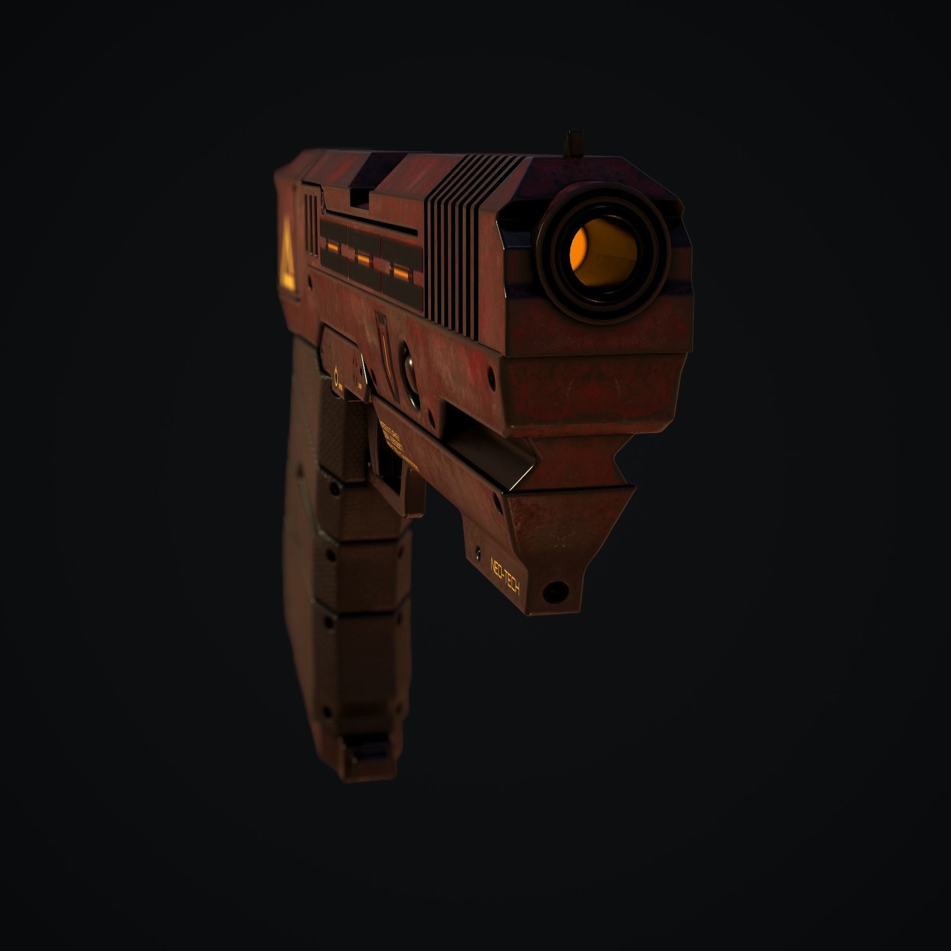 3D model Hard Ops Gun Red Devil VR / AR / low-poly | CGTrader