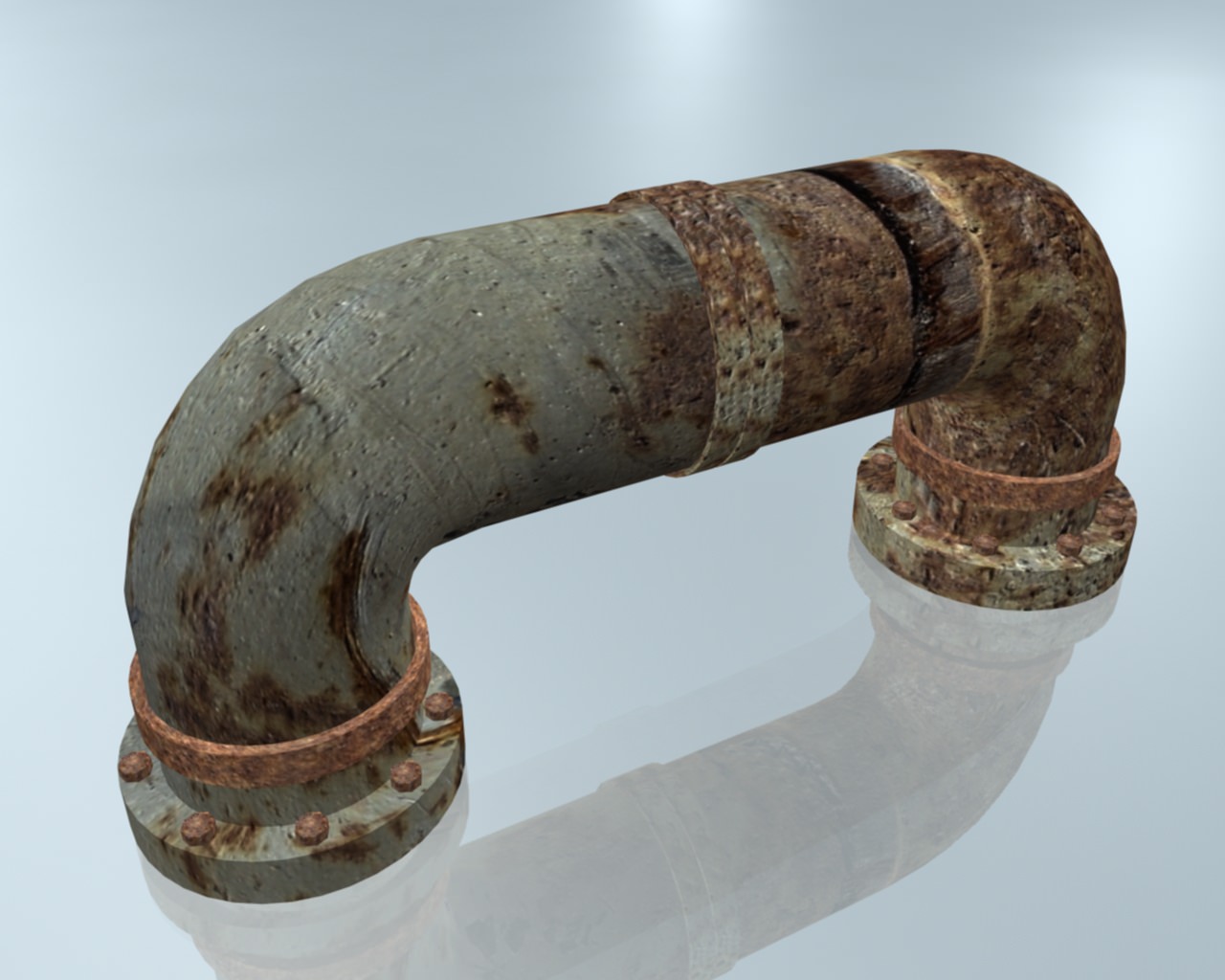 Rusted Pipe 004 3D model | CGTrader