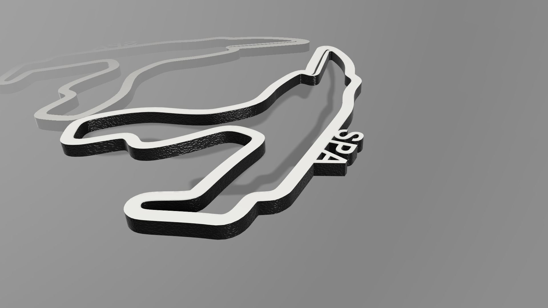 F1 SPA Race Track Wall Art Decor STL OBJ FBX File Fusion 360 3D model ...
