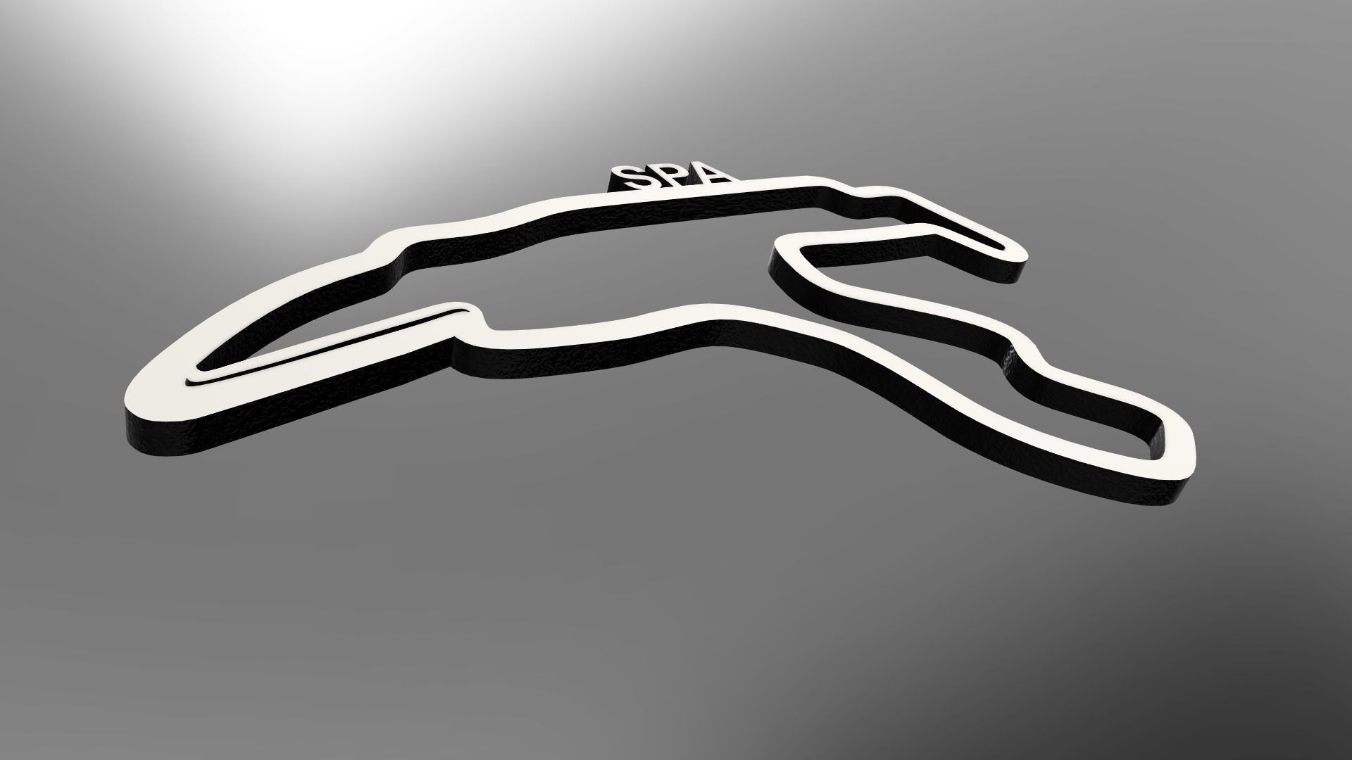 F1 SPA Race Track Wall Art Decor STL OBJ FBX File Fusion 360 3D model ...