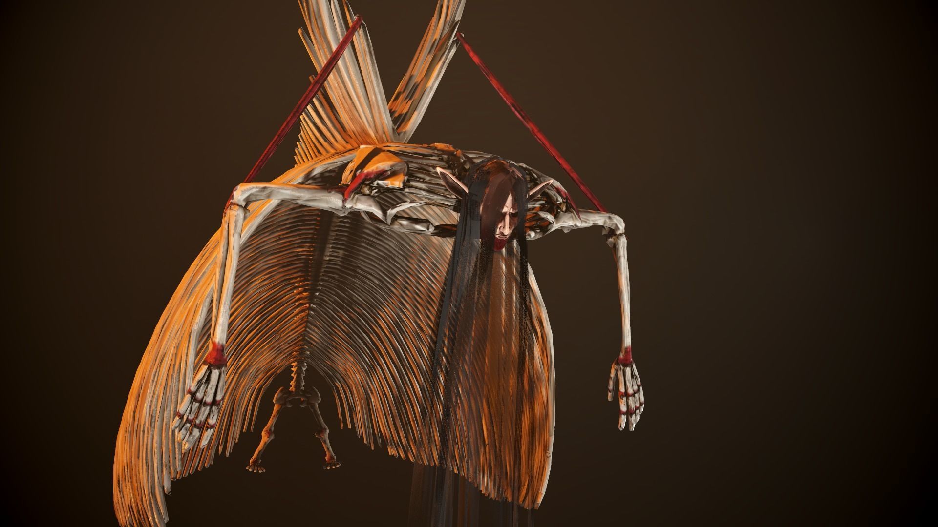 3D model Attack On Titans - Eren Squeleton titan rigged VRchat and more ...