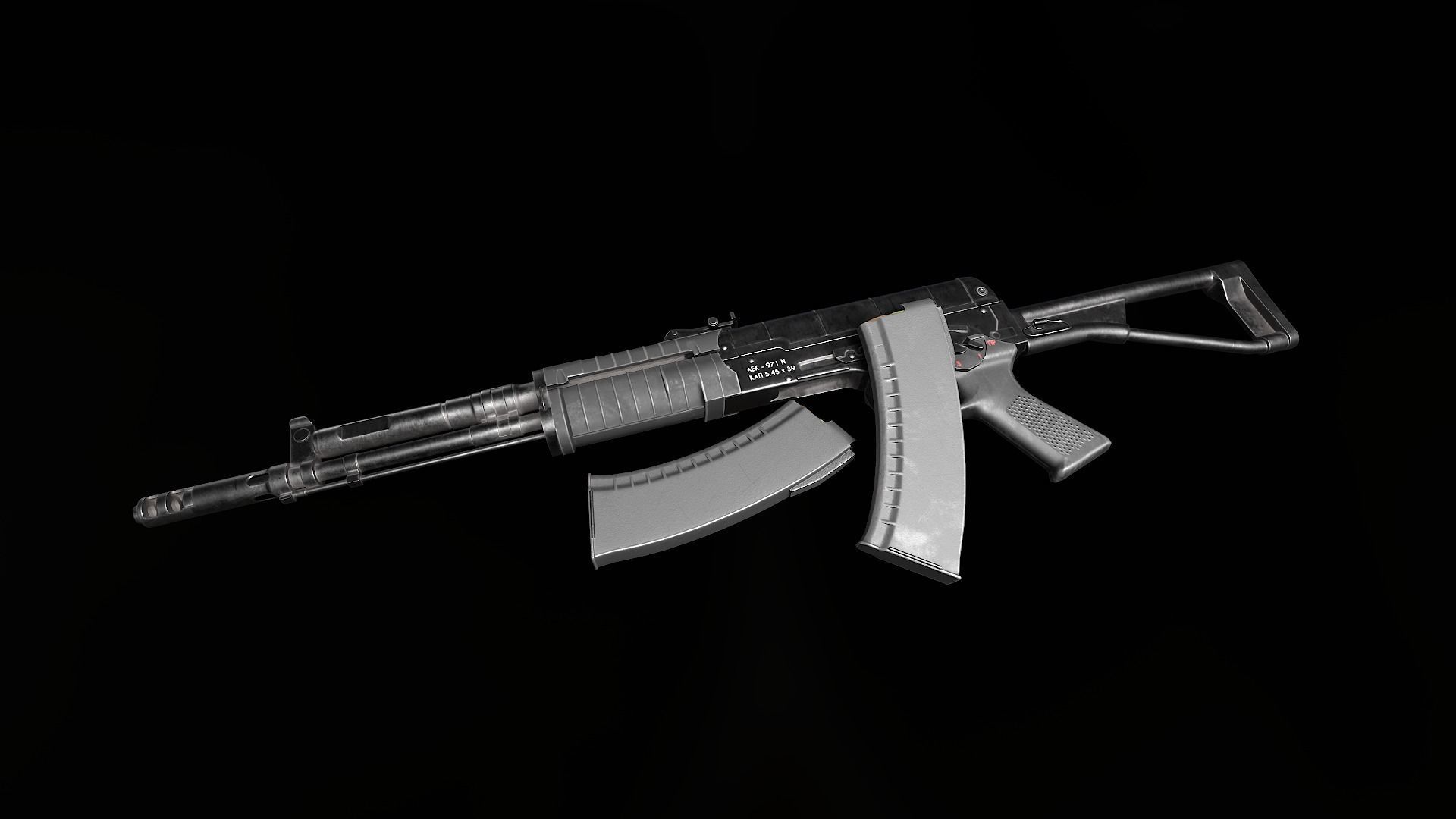 AEK 971 Assault Rifle free VR / AR / low-poly 3D model | CGTrader