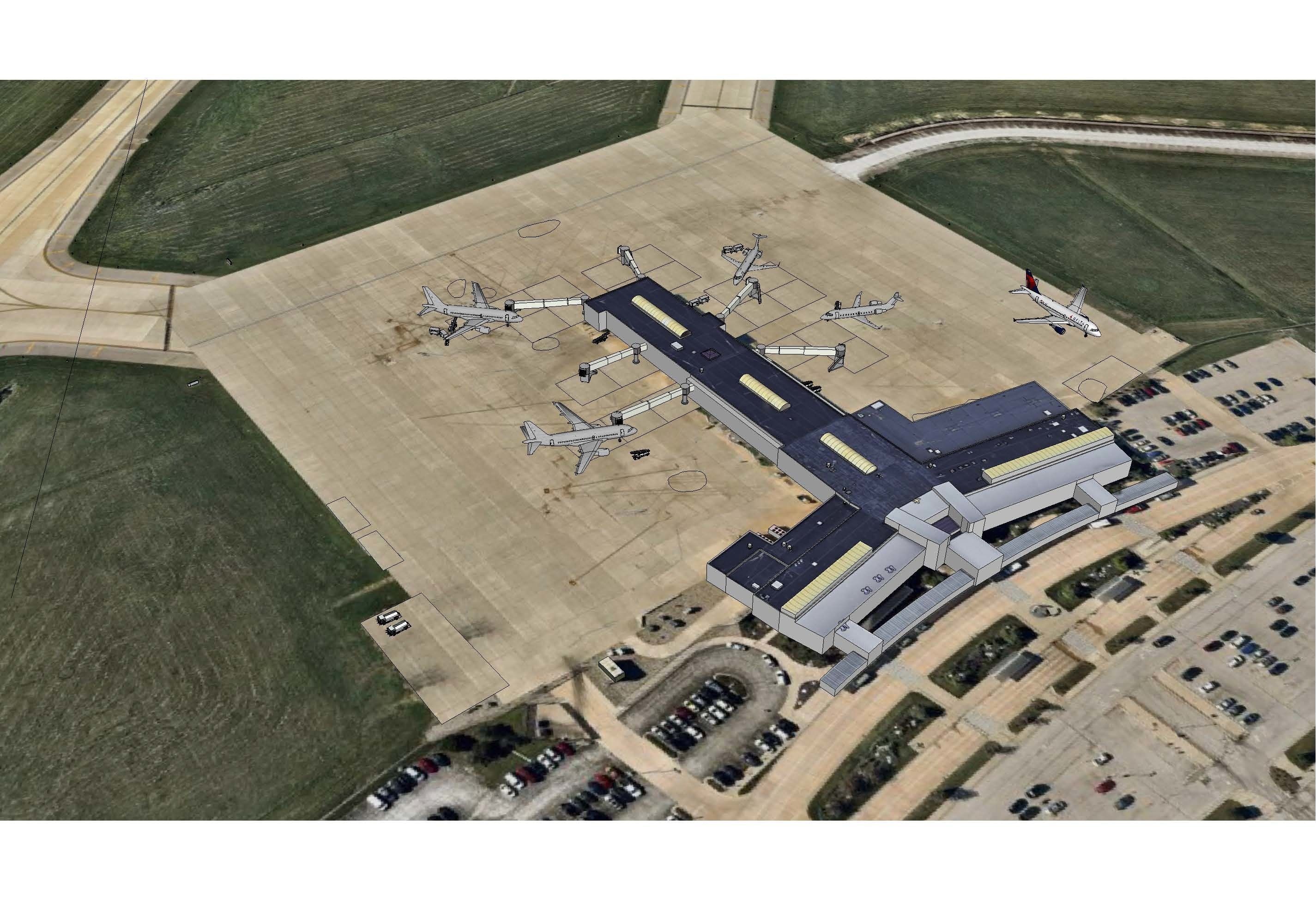 Central Illinois Regional Airport at Bloomington-Normal 3D model | CGTrader