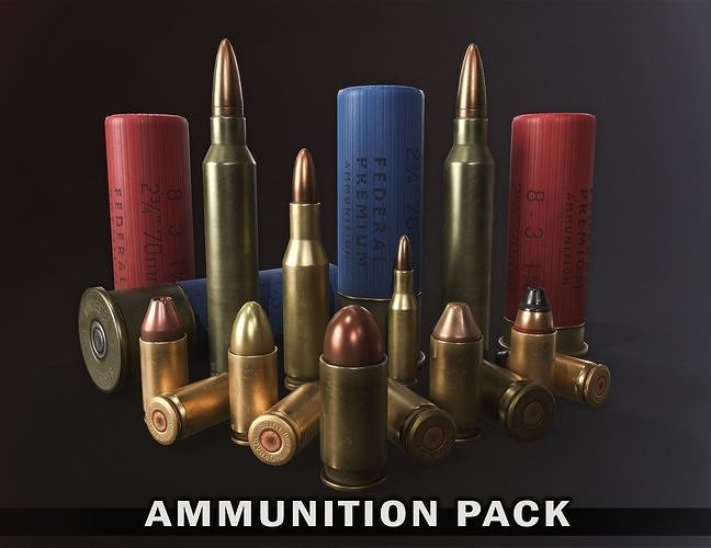 3D model Ammunition Pack VR / AR / low-poly | CGTrader