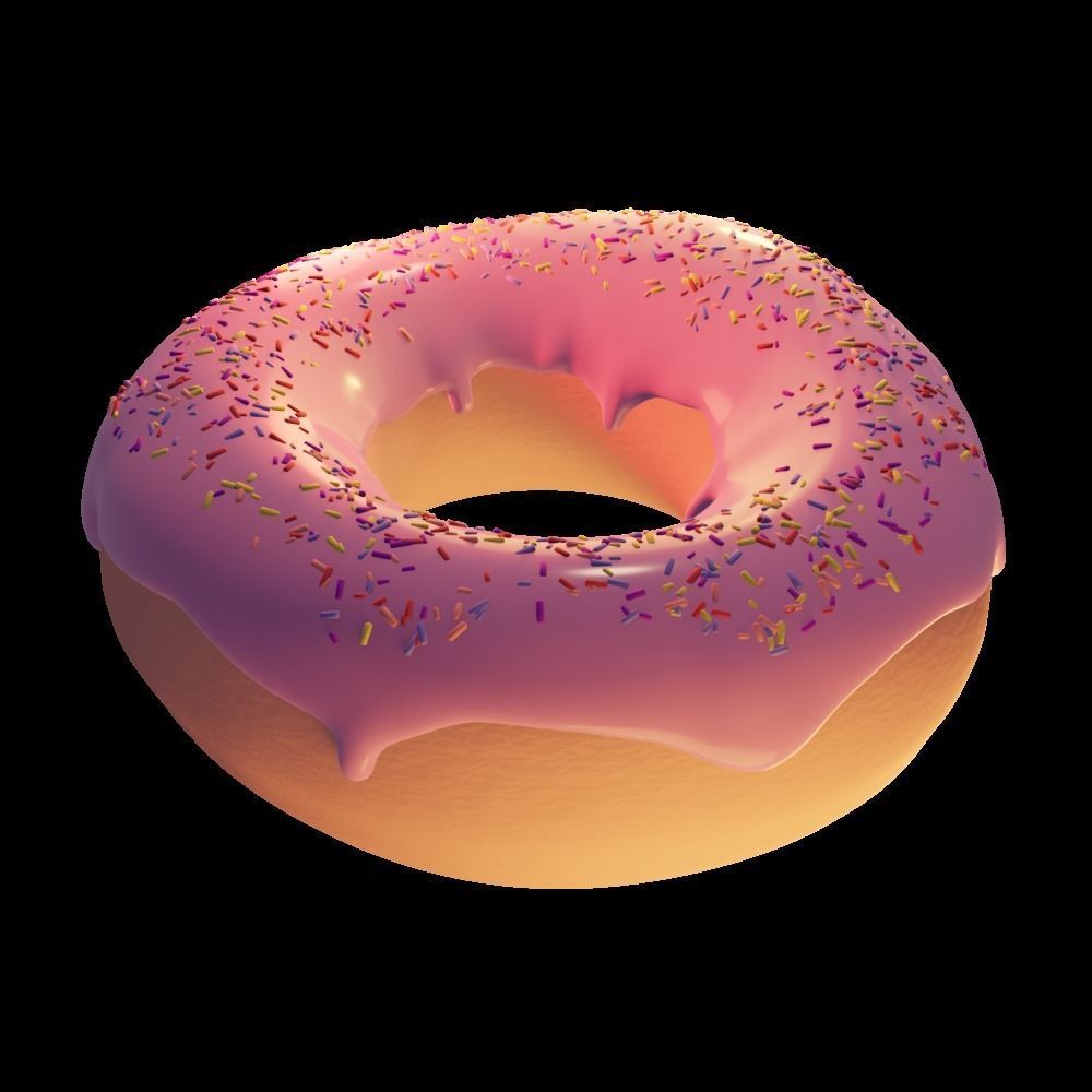 3D model Donut VR / AR / low-poly | CGTrader