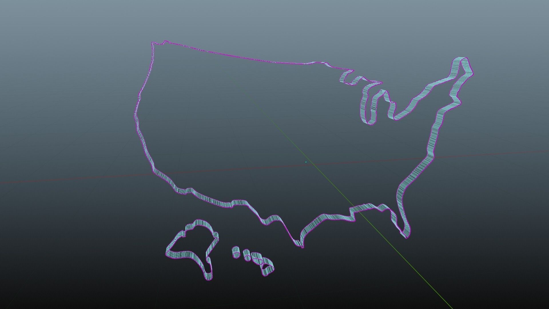USA map symbol 3D model | CGTrader